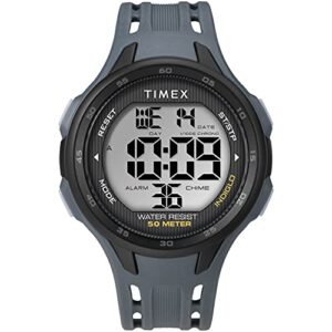 timex men's dgtl sport 45mm watch – blue case with blue resin strap