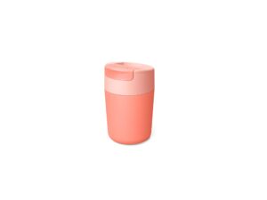 joseph joseph sipp™ travel coffee mug with flip-top cap - 340 ml (12 fl. oz) - coral