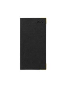 letts connoisseur slim week to view with appointments 2022 diary - black