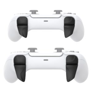 PlayVital Blade 2 Pairs Shoulder Buttons Extension Triggers for ps5 Controller, Game Improvement Adjusters for PS Portal Remote Player, Bumper Trigger Extenders for ps5 Edge Controller - Black