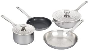 le creuset tri-ply stainless steel 6 pc. cookware set