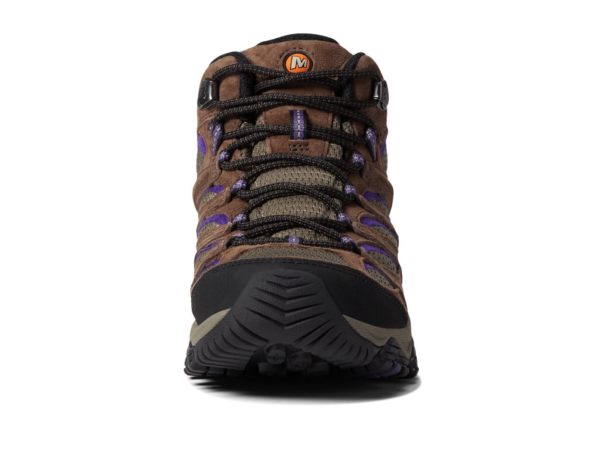 Merrell Women's Moab 3 Mid Hiking Boot, Bracken/Purple, 9