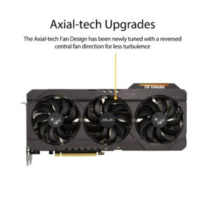 ASUS TUF Gaming NVIDIA GeForce RTX 3070 V2 OC Edition Graphics Card (PCIe 4.0, 8GB GDDR6, LHR, HDMI 2.1, DisplayPort 1.4a, Dual Ball Fan Bearings, Military-Grade Certification, GPU Tweak II)