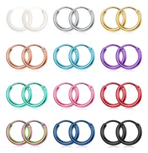 orazio small stainless steel cartilage earring for women endless small earrings colorful men hoop earring set