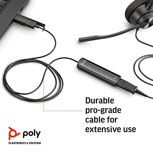 Poly DA75 USB-A/USB-C digital adapter - Works with Poly Call Center Quick Disconnect (QD) Headsets - Works with Avaya, Genesys,&Cisco call center platforms