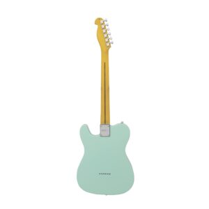 CNZ Audio Thinline TL Electric Guitar - Semi-Hollow Body - Surf Green, Tortoise Pickguard, Amber Maple Matte Neck & Fingerboard