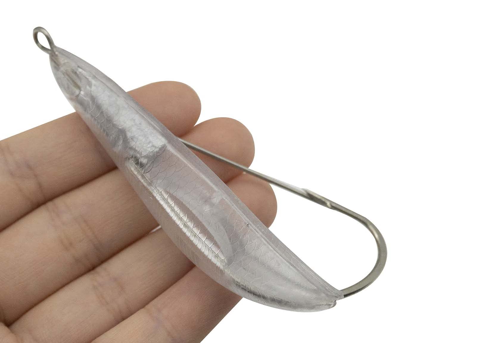 10PCS Unpainted Fishing Lure Blanks 17.49g 8.8cm with 7mm Free Fishing Eye Crankbait Baits Simulation Blank Body Clear Hard Baits Trout Salmon Minnow Lure Popper Lures Topwater Freshwater 8199