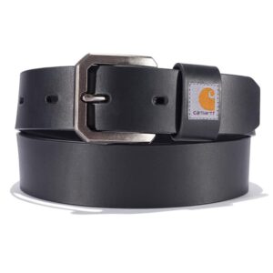 carhartt men's a0005502 saddle leather belt - 40 - black