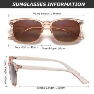 DUSHINE Polarized Sunglasses for Women Classic Retro Style 100% UV Protection