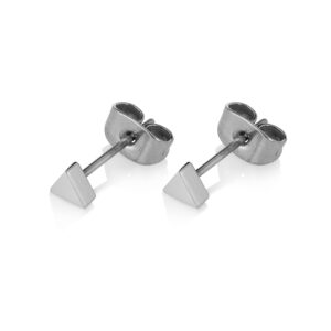 tini lux | hypoallergenic earrings | kyra studs | silver | titanium stud earrings for women | silver earrings studs, sensitive ears, trendy womens earring set