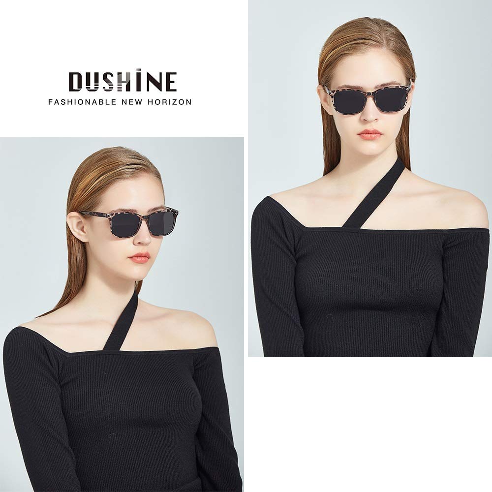 DUSHINE Polarized Sunglasses for Women Classic Retro Style 100% UV Protection