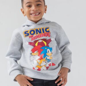 SEGA Sonic The Hedgehog And Friends Little Boys Fleece Hoodie Grey 7-8