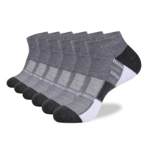 coovan mens ankle socks men athletic cushion low cut comfort 6 pairs socks