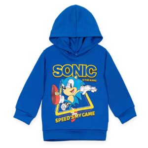 sega sonic the hedgehog big boys fleece hoodie blue 10-12