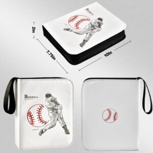 Boobowl Baseball Card Binder, Trading Cards Sleeves Protectors Holder for Topps 2024 2023, 440 Pockets Baseball Card Collectors Football Sports Cards Album, Cards Display Collection Case - Black