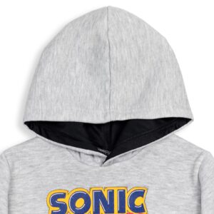 SEGA Sonic The Hedgehog And Friends Little Boys Fleece Hoodie Grey 7-8