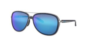 oakley oo4129 split time sunglasses+ vision group accessories bundle (navy/prizm sapphr iridium polarized (412907))