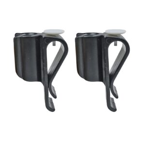 2pcs golf club bag clips on putter clamp holder organizer value durable plastic black putting clip golf accessories for men women golfer