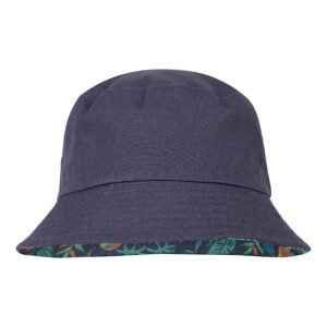 Mountain Warehouse Kids Reversible Bucket Hat - Summer, Girls Boys Navy Small/Medium