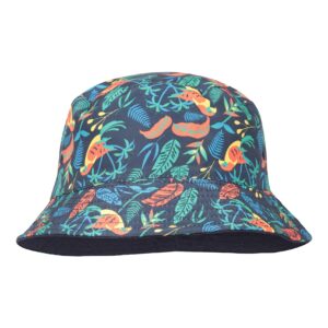 Mountain Warehouse Kids Reversible Bucket Hat - Summer, Girls Boys Navy Small/Medium