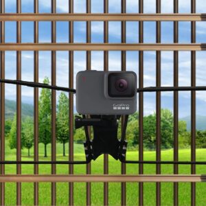 Universal Tree/Net/Backstop Chain Link Fence Mount Compatible for Action Camera/Digital Camera/Smartphone/Trail Cameras for Softball, Baseball, Tennis, and Football Games Recording