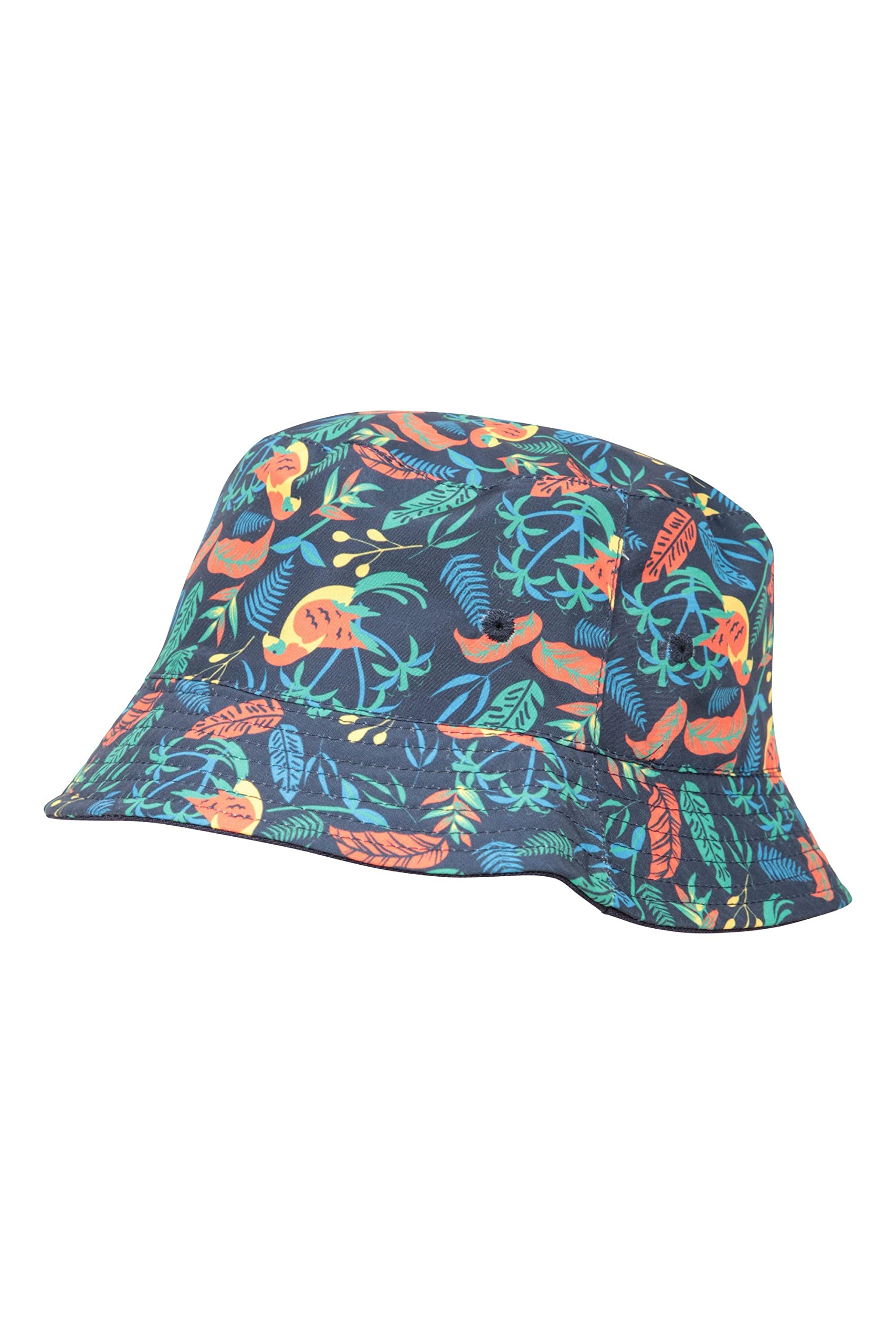 Mountain Warehouse Kids Reversible Bucket Hat - Summer, Girls Boys Navy Small/Medium