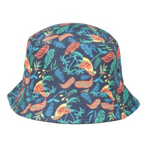 Mountain Warehouse Kids Reversible Bucket Hat - Summer, Girls Boys Navy Small/Medium