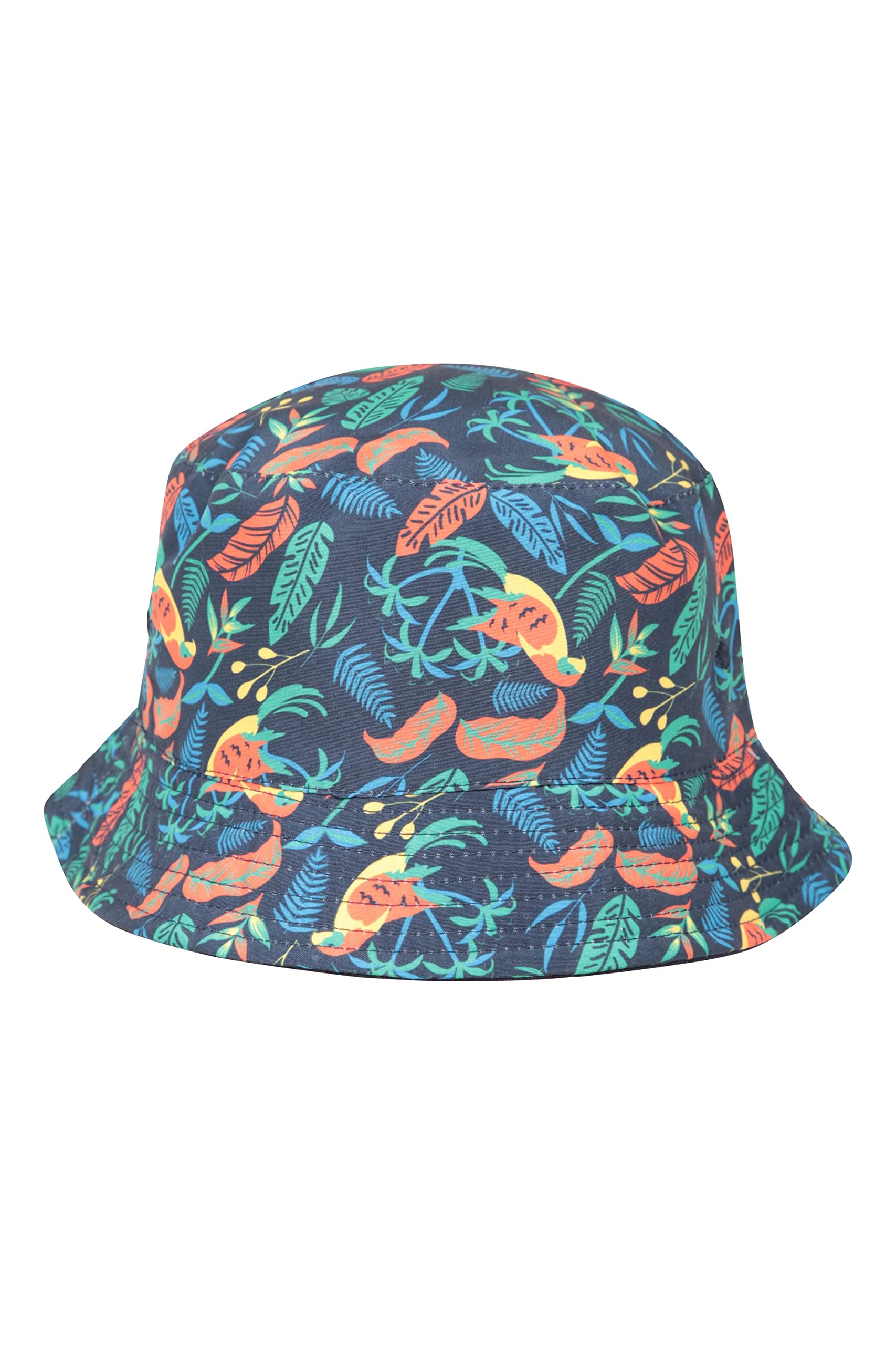 Mountain Warehouse Kids Reversible Bucket Hat - Summer, Girls Boys Navy Small/Medium