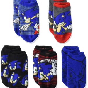 Sonic The Hedgehog Boys 5 Pack No Show Socks