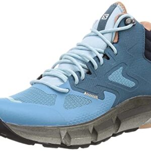 Salomon Women's Predict Hike MID Gore-TEX Hiking Boots for Women, Mocha Mousse/Blue/Blue, 9.5