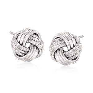 ross-simons italian sterling silver love knot earrings