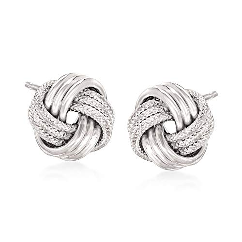 Ross-Simons Italian Sterling Silver Love Knot Earrings