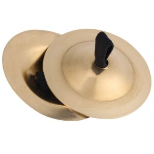 finger cymbals, 2pcs belly dance finger cymbals brass finger dancing zills musical instrument dancing accessory for dancer party, single hand operation only