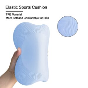 JADE KIT 2 PCS Yoga Knee Pads Anti Slip Yoga Support Foam Pads for Women and Men, yoga kneeling pad for Protecting Knees Elbows Wrist Hands, Blue