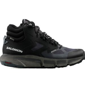 SALOMON Men's Camping & Hiking Shoes, Ebony Black Stormy Weather, 12 AU