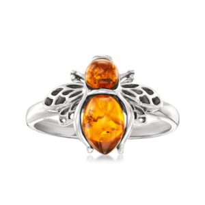 ross-simons gem bumblebee ring in silver