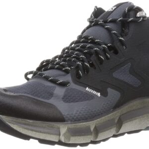 SALOMON Men's Camping & Hiking Shoes, Ebony Black Stormy Weather, 12 AU