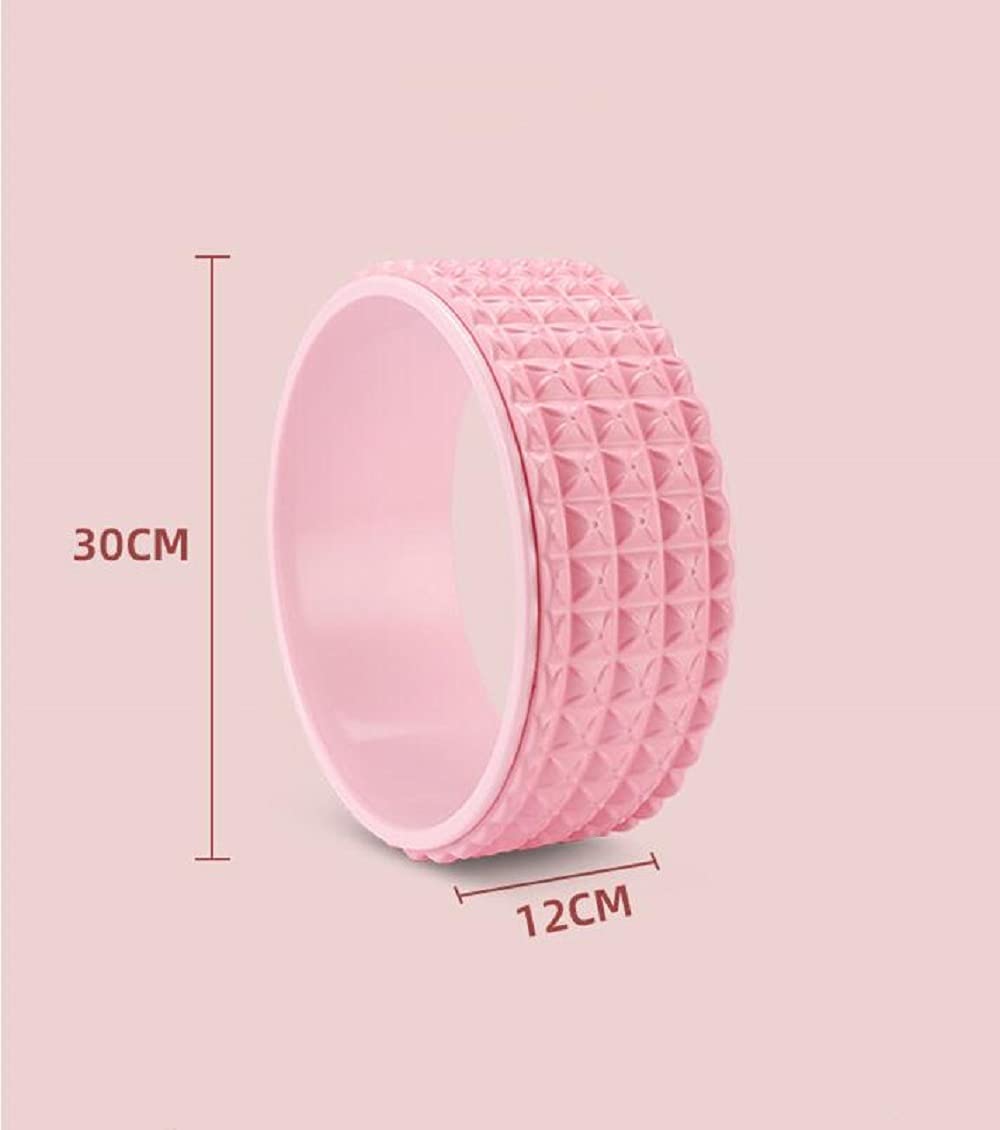 Tpe Yoga Mat Two-Color Thickened Exercise Mat Widened and Lengthened 6MM Fitness Mat Dance Exercise Mat (Pink)