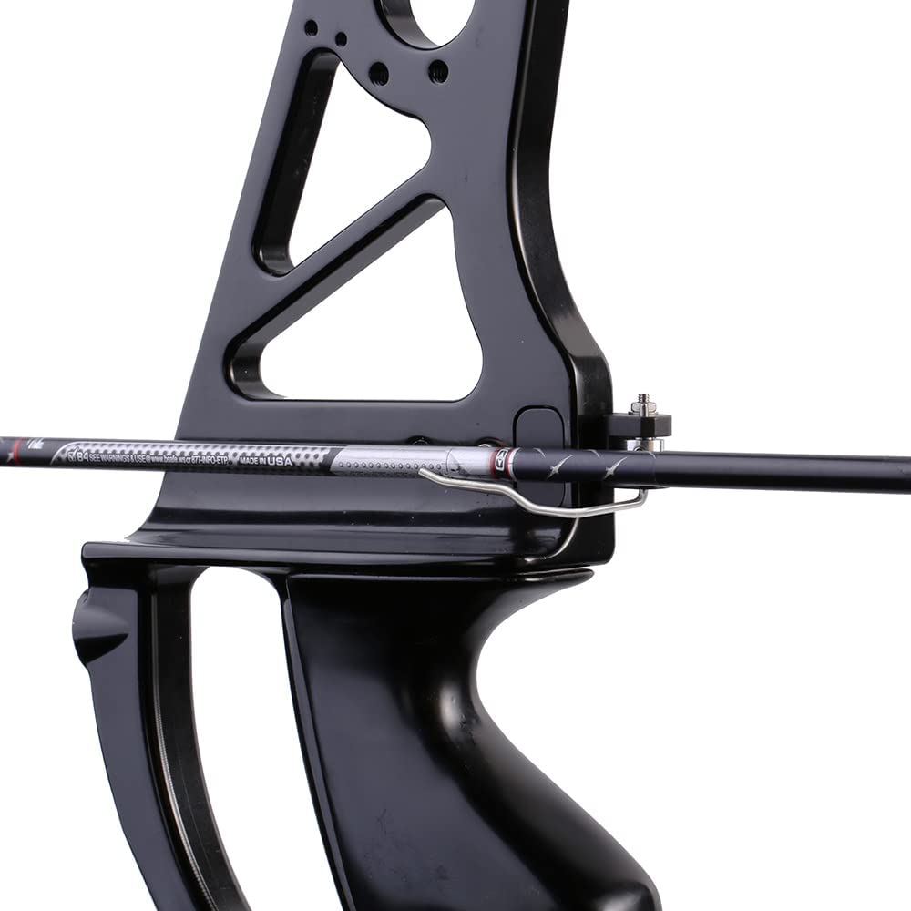 BICASTER Magnetic Arrow Rest Aluminum Alloy Adjustable Backside Archery Rest for Recurve Bow Barebow