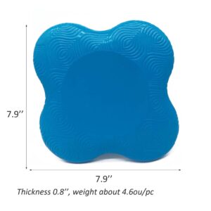 Yoga Knee Pad Support, Non Slip Cushion for Knees Thick Kneeling Pad, Soft Yoga Knee and Elbow Wrist Pads for Women/Men, for Kneeling Down, Workout, Pilates Exercise 2 Pack (Blue)