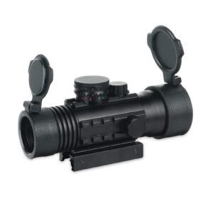 toopmount 4x33 scope tactical optics red & green 1/4 moa half mil dot reticle illuminated adjustable optics fully multi-coated sight scope with picatinny rail mount