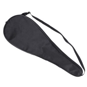 badminton racket bag lightweight waterproof racket cover bag multi-use racket shoulder bag portable squash racket cover with zipper closure&adjustable strap for men women outdoor indoor sports