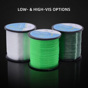 SF Monofilament Fishing Line Premium Spool X-Strong Mono Nylon Material Leader Line Clear for Saltwater Freshwater 100LB