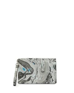 lucky zira clutch, marble blue