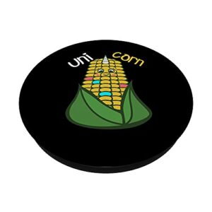 Cool Uni Corn | Funny Maize Magical Horned Horse Joke Gift PopSockets Swappable PopGrip