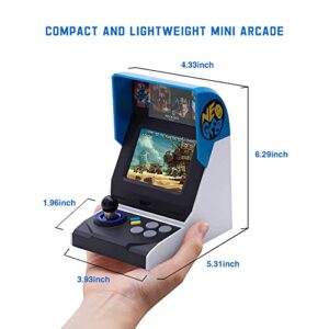 NEOGEO Mini Arcade International Version, 40 Pre-Loaded Classic SNK Games:The KING of The FIGHTERS / METAL SLUG and More, Built-in Clearly 3.5”LCD Screen, HDMI and 2 Gamepad Ports