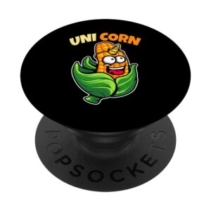 cool uni corn | funny maize magical horned horse joke gift popsockets swappable popgrip