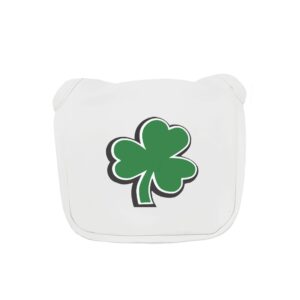 shamrock clover sunfish leather golf mallet putter headcover