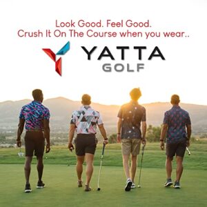 YATTA GOLF Athletic Performance Golf Shirt for Men - (3X-Large) - Dry-fit Comfort, Moisture Wicking, 4-Way Stretch, Short Sleeve Casual Polo Shirt