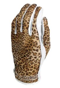 evertan: women's tan through golf glove - ocelot large